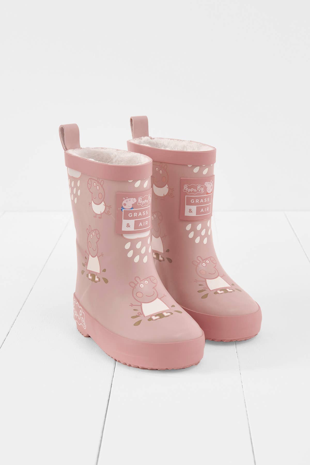 Peppa Pig Pink Colour-Changing Kids Wellies, Teddy Fleece – Eleanor Charles
